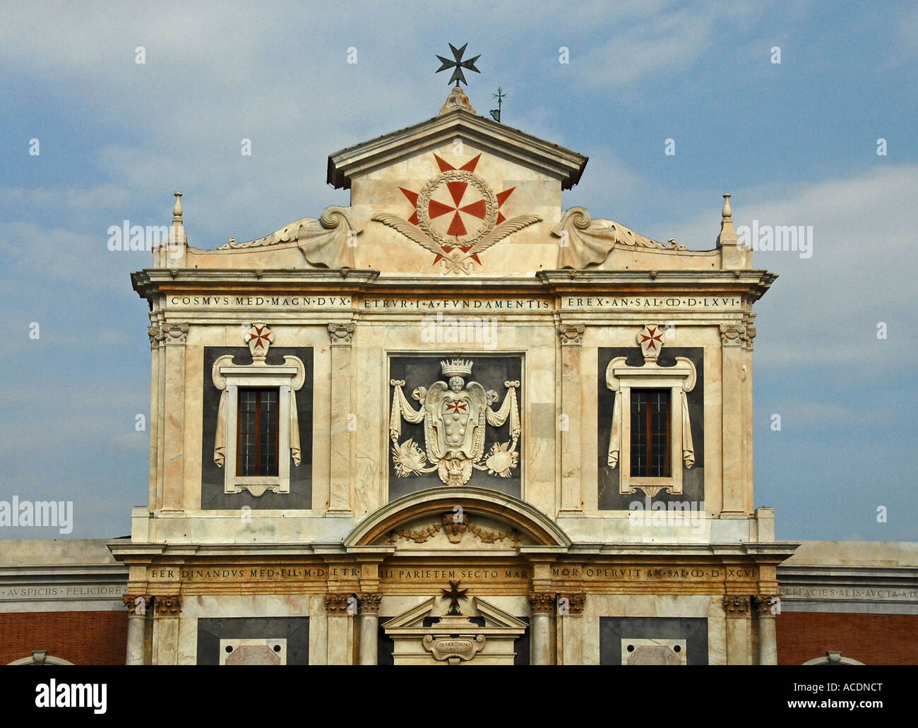 Facade of University building . Pisa , Tuscany , Northern Italy ...