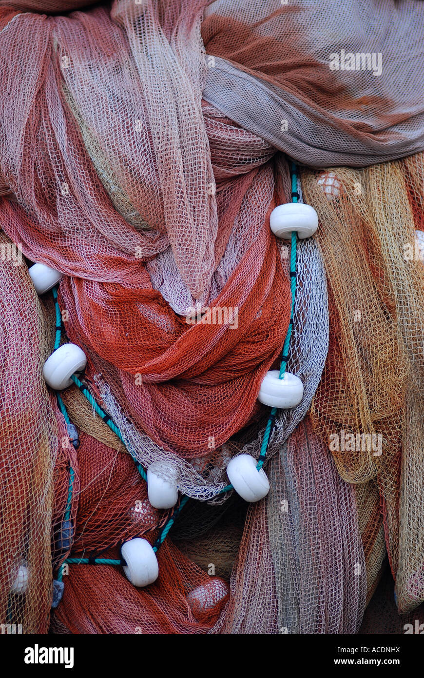 marine fishing net background nautical symbol colourful Stock Photo - Alamy
