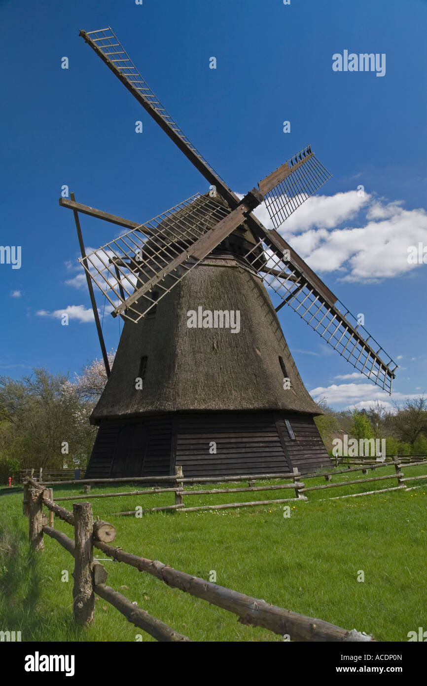 Old windmill. he Funen Village. Odense. Denmark Stock Photo - Alamy