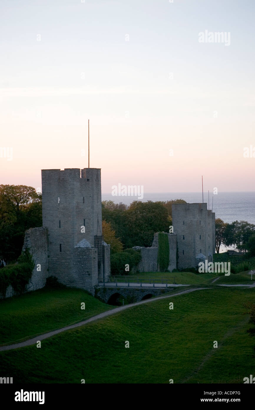 A ring-wall in Gotland Sweden Stock Photo - Alamy