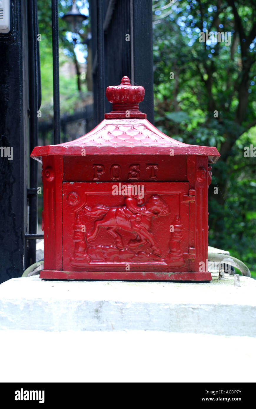 POST BOX ON THE PEAK HONG KONG Stock Photo - Alamy