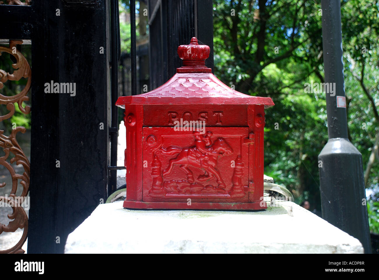 POST BOX ON THE PEAK HONG KONG Stock Photo - Alamy