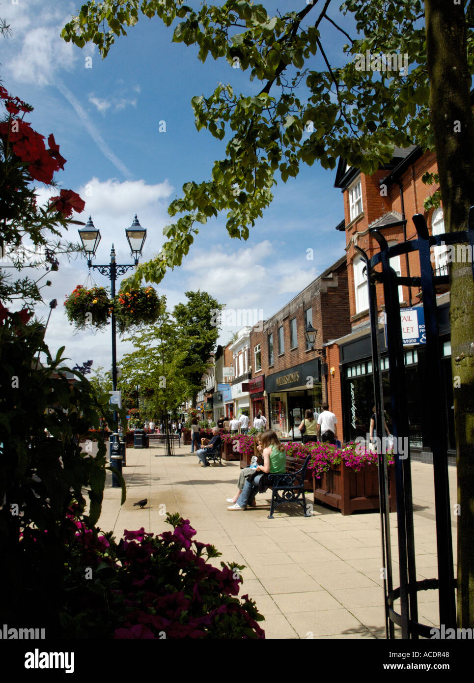 High Street Solihull West Midlands U K Stock Photo - Alamy