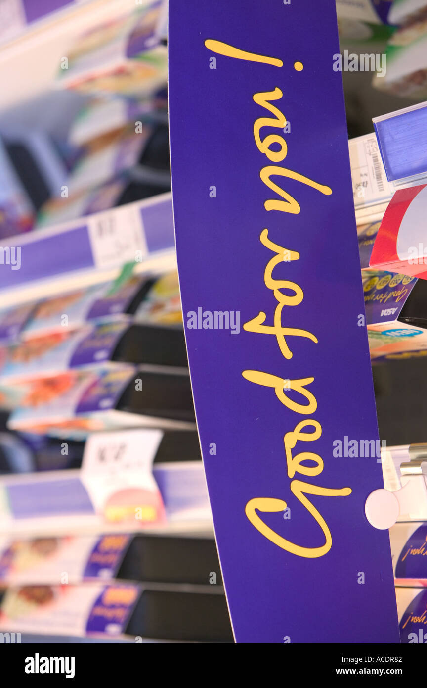 Asda s good for you supposedly healthy food range Stock Photo - Alamy