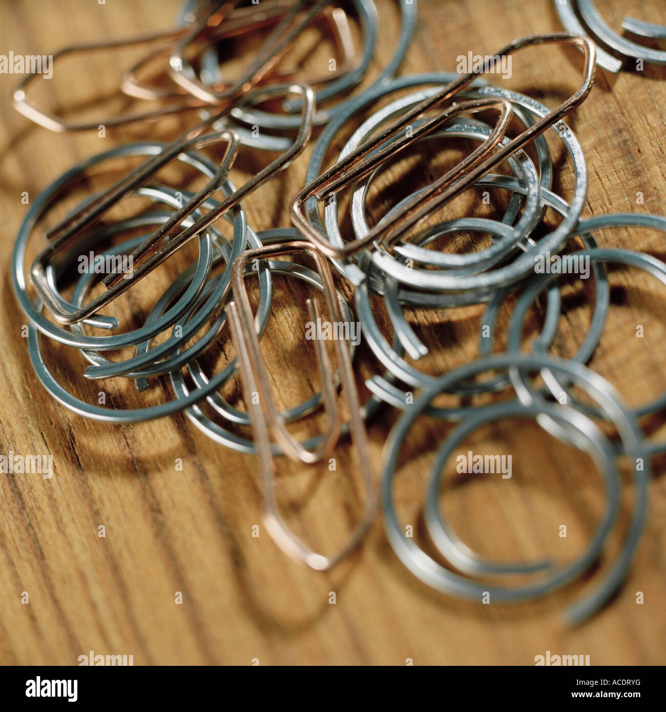 Paper clips in different shapes and colours close-up Stock Photo - Alamy