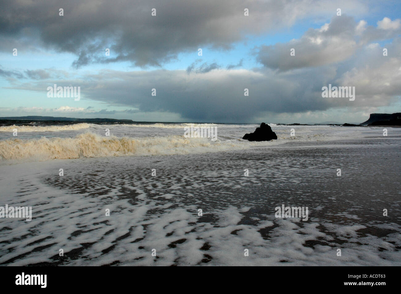 Ballycastle Beach Co Antrim Northern Ireland Stock Photo - Alamy