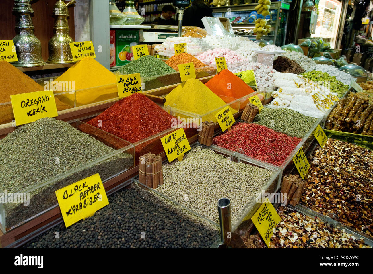 The Spice Bazaar in Istanbul in Turkey Stock Photo - Alamy