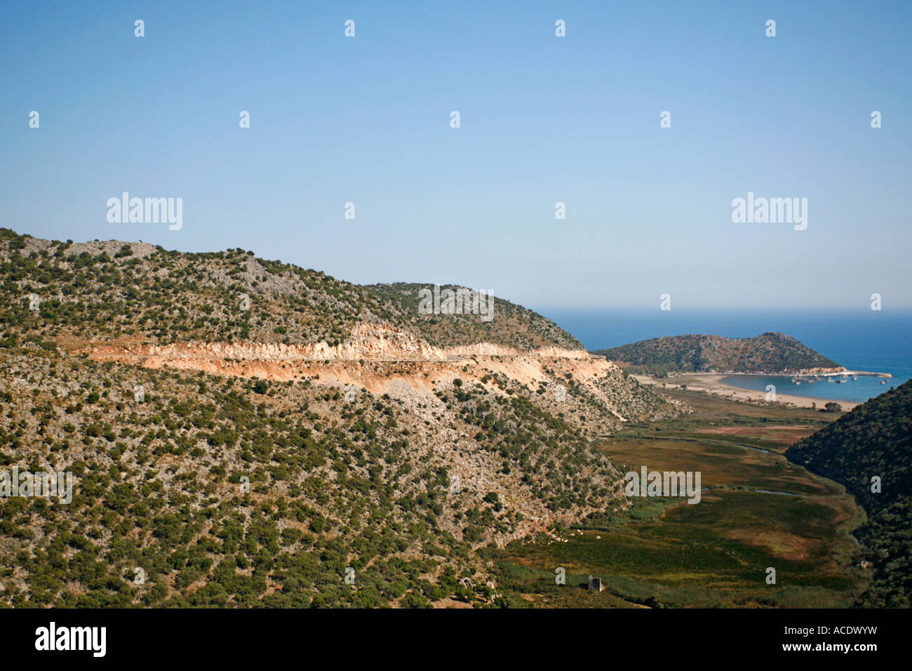Distant view of Finike, Antalya province, Turkey Stock Photo - Alamy