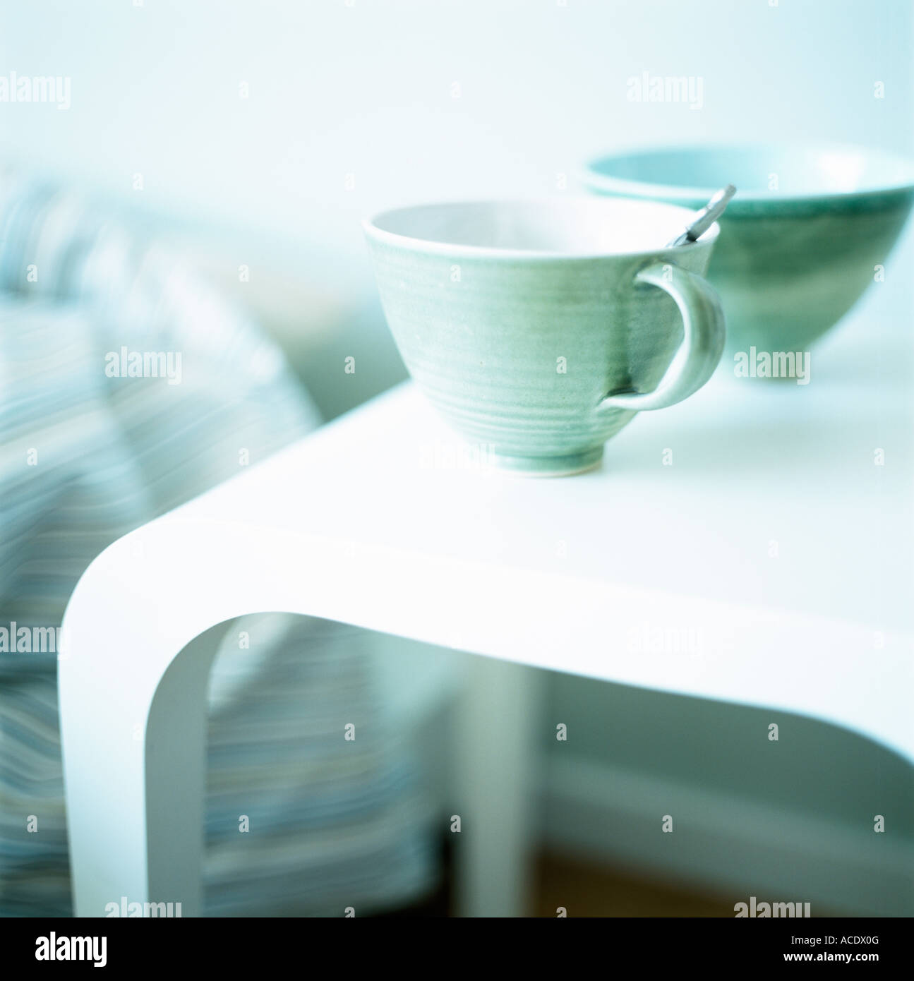 Cup On White Table High Resolution Stock Photography and Images - Alamy
