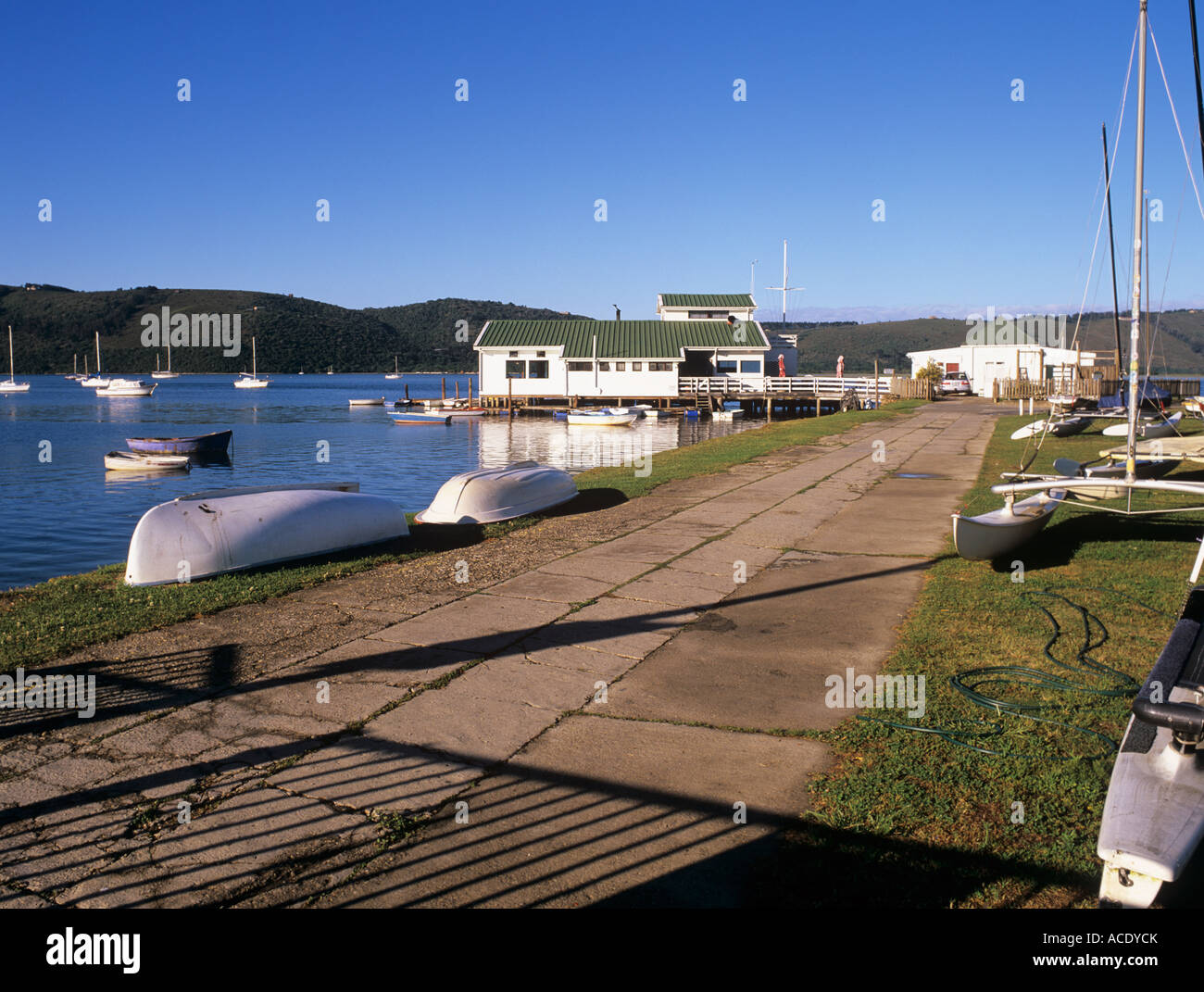 Knysna Western Cape South Africa KNYSNA YACHT CLUB in Knysna Lagoon on ...