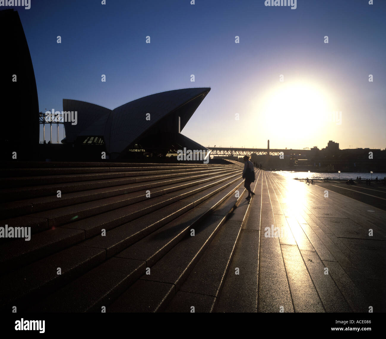 Silhouette of Sydney Opera House in New South Wales Australia Stock ...
