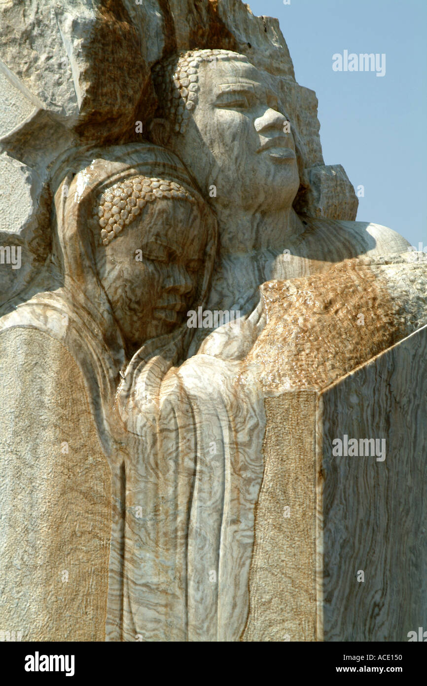 Stone Sculpture Heroes Acre Windhoek Namibia Young Couple Youth Stock ...