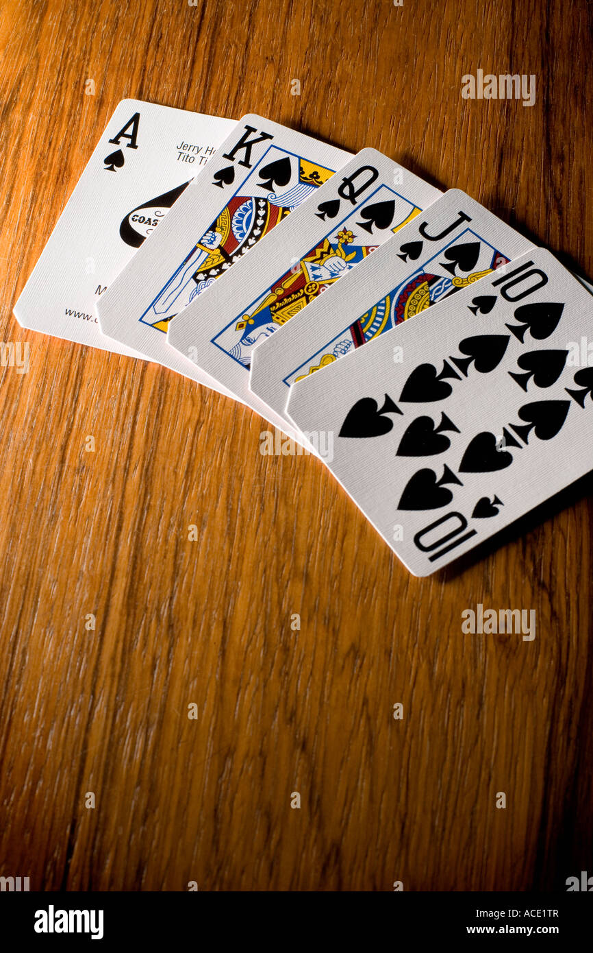 Playing cards close-up Stock Photo - Alamy