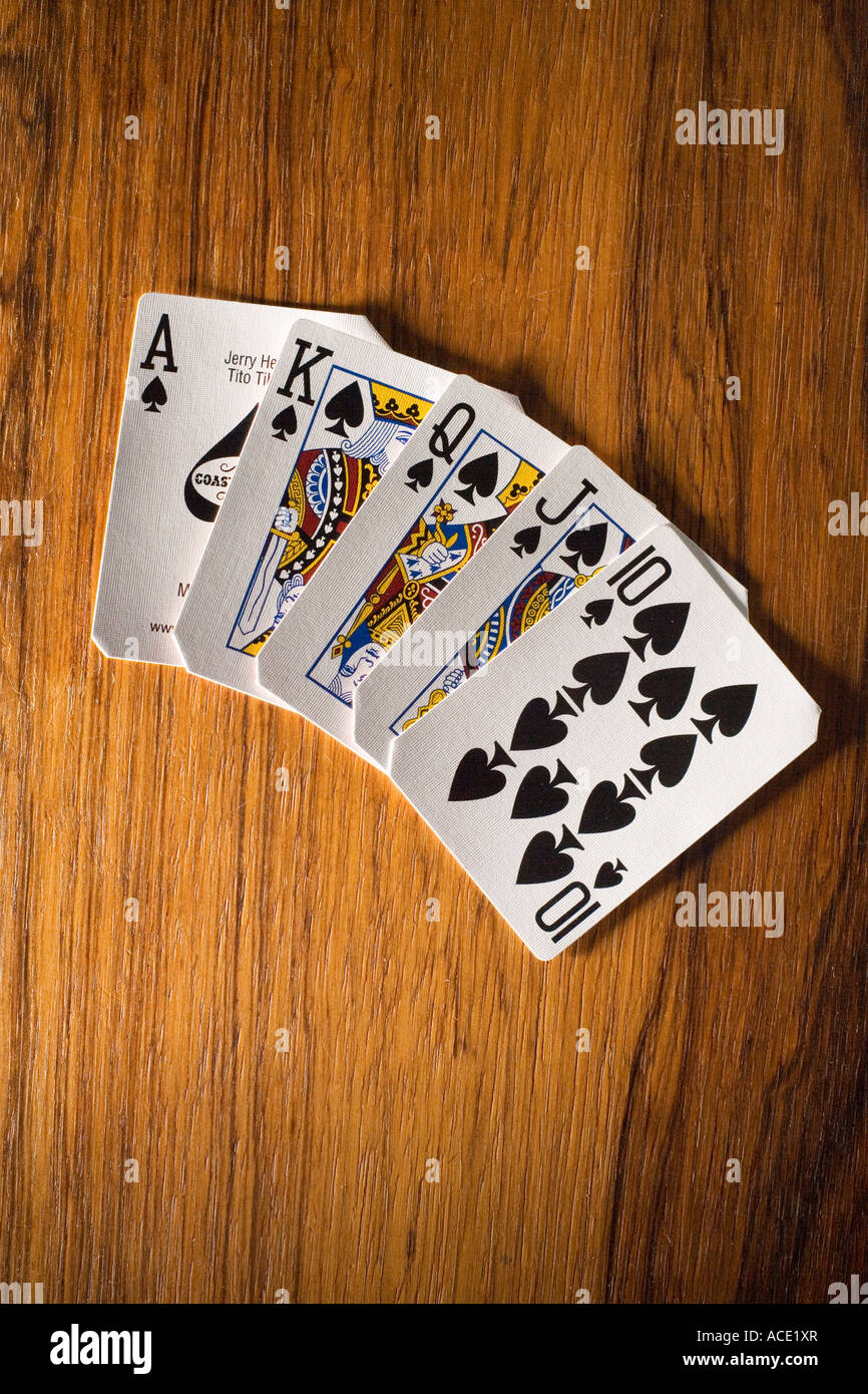 Playing cards close-up Stock Photo - Alamy