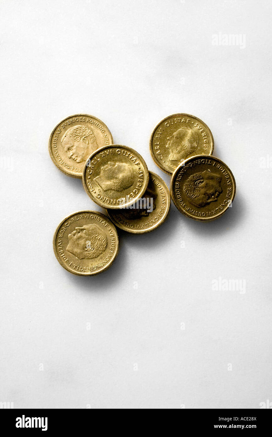 Golden coins close-up Stock Photo - Alamy