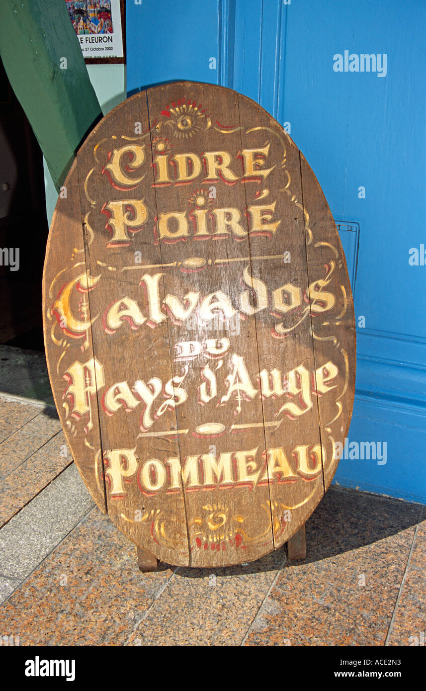Sign outside wine shop, Honfleur, Normandy, France Stock Photo - Alamy