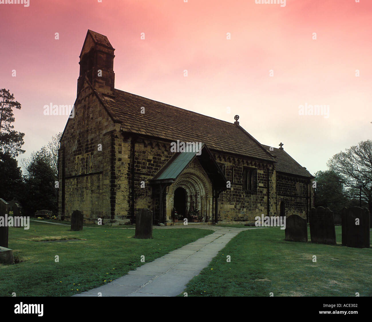 Romanesque Adel Church near Leeds Yorkshire Stock Photo - Alamy