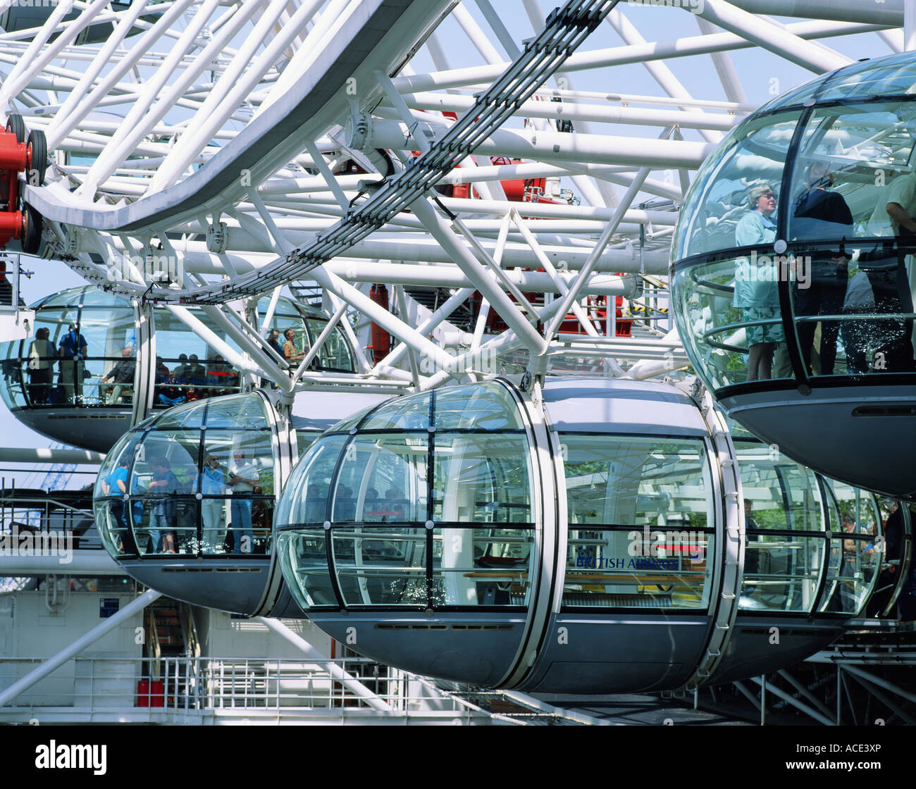 London eye and pods hi-res stock photography and images - Alamy