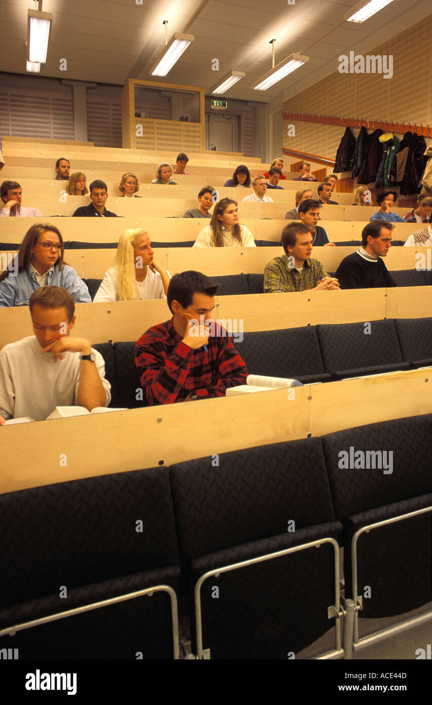 STOCKHOLM UNIVERSITY STUDENTS IN LECTURE HALL Stock Photo - Alamy