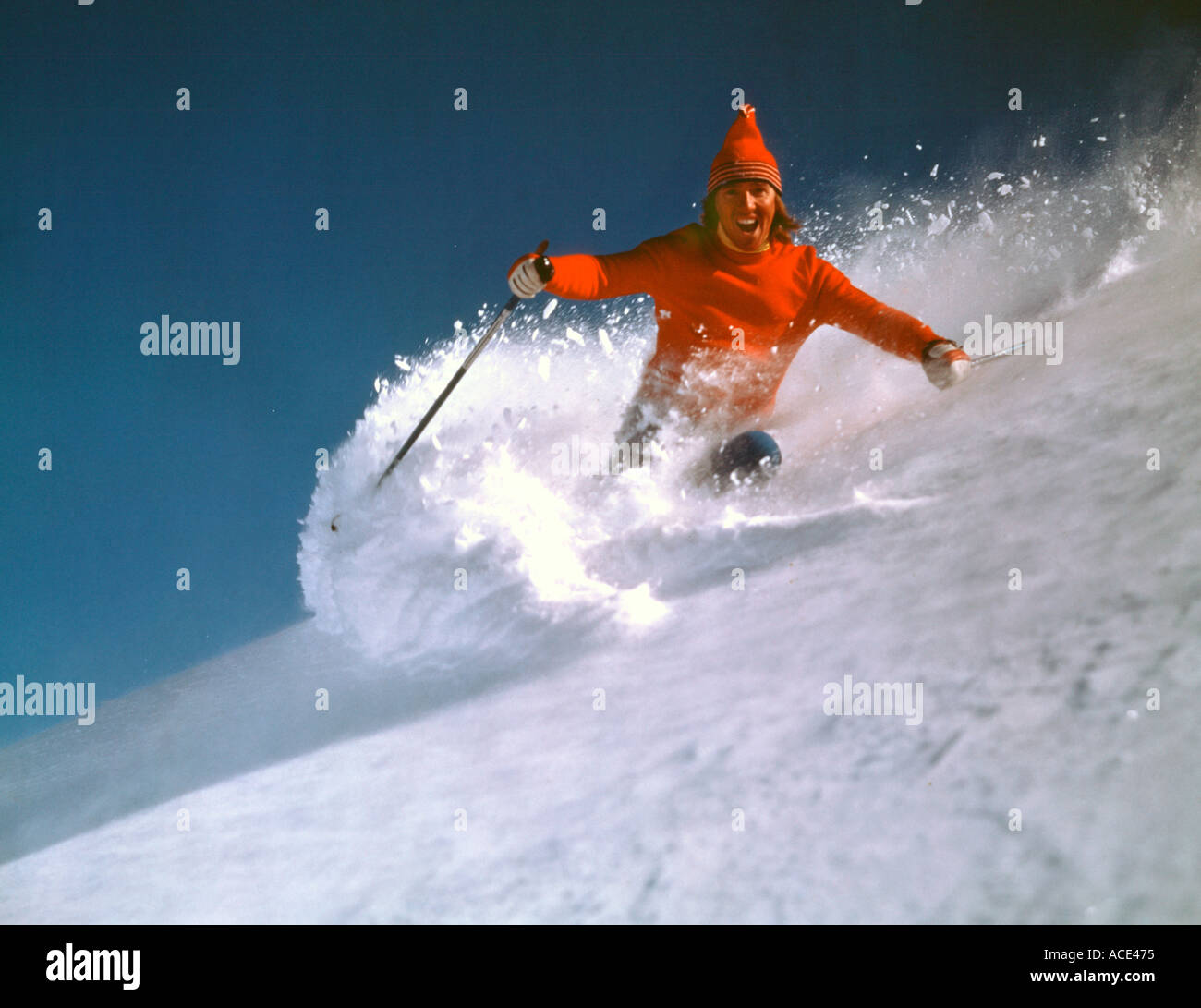 Deep powder skiing at Sun Valley in Idaho Stock Photo - Alamy