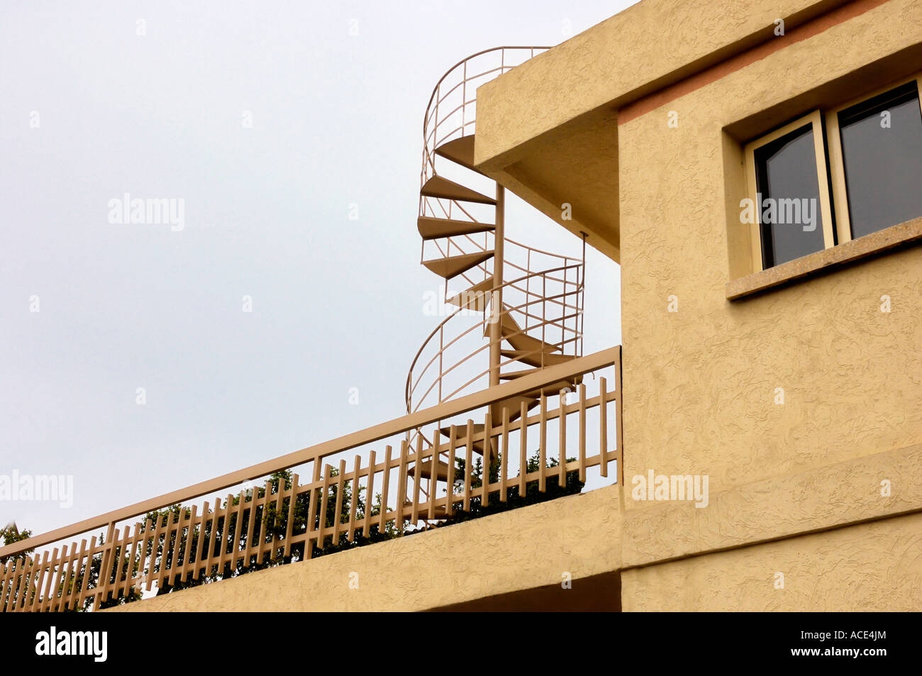 Balcony staircase hi-res stock photography and images - Alamy