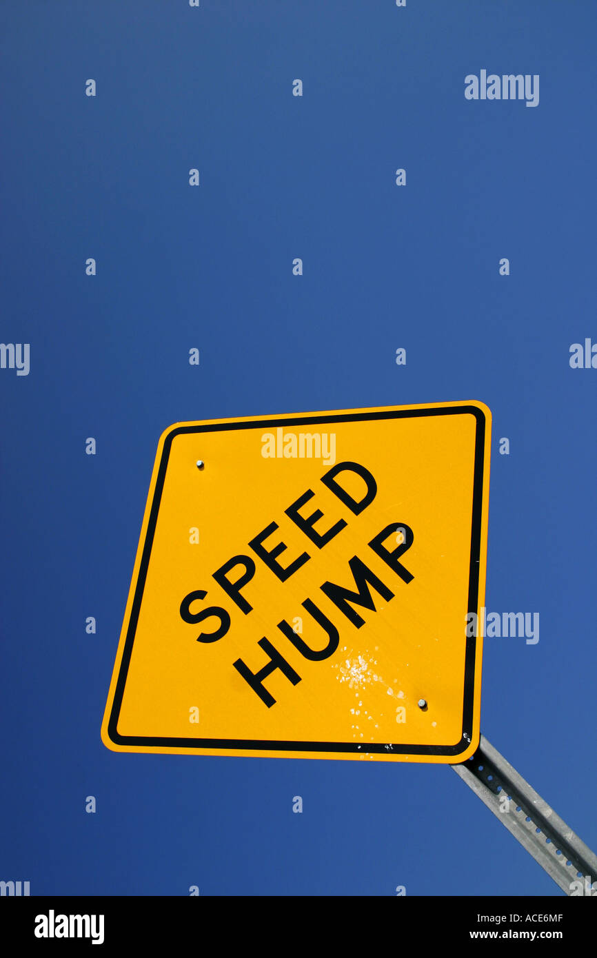 Speed Hump warning sign Sand Key Park Clearwater Florida United States ...