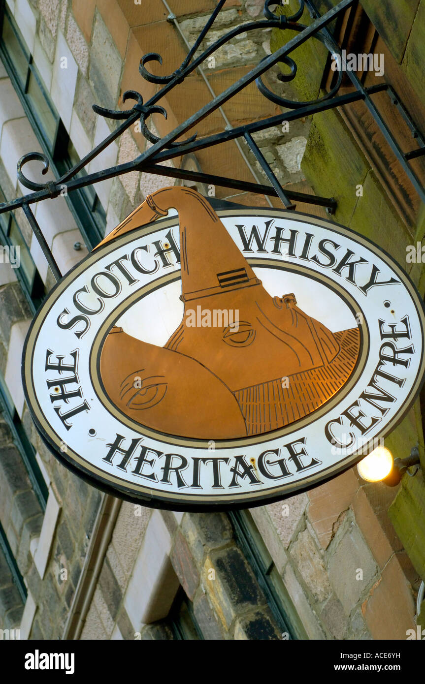 a malt whisky sign in Edinburgh Stock Photo - Alamy