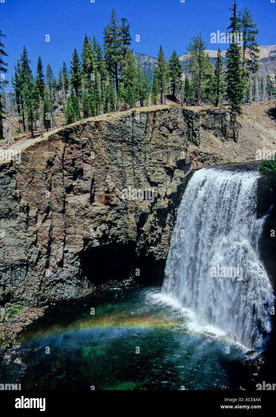 Rainbow Falls at Devils Postpile National Monument Stock Photo - Alamy