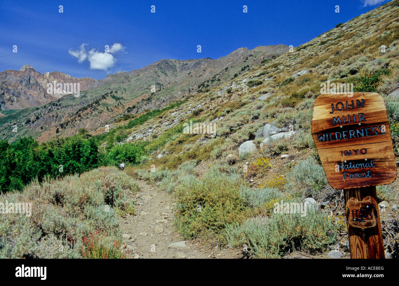 Sign at McGee Creek Stock Photo - Alamy