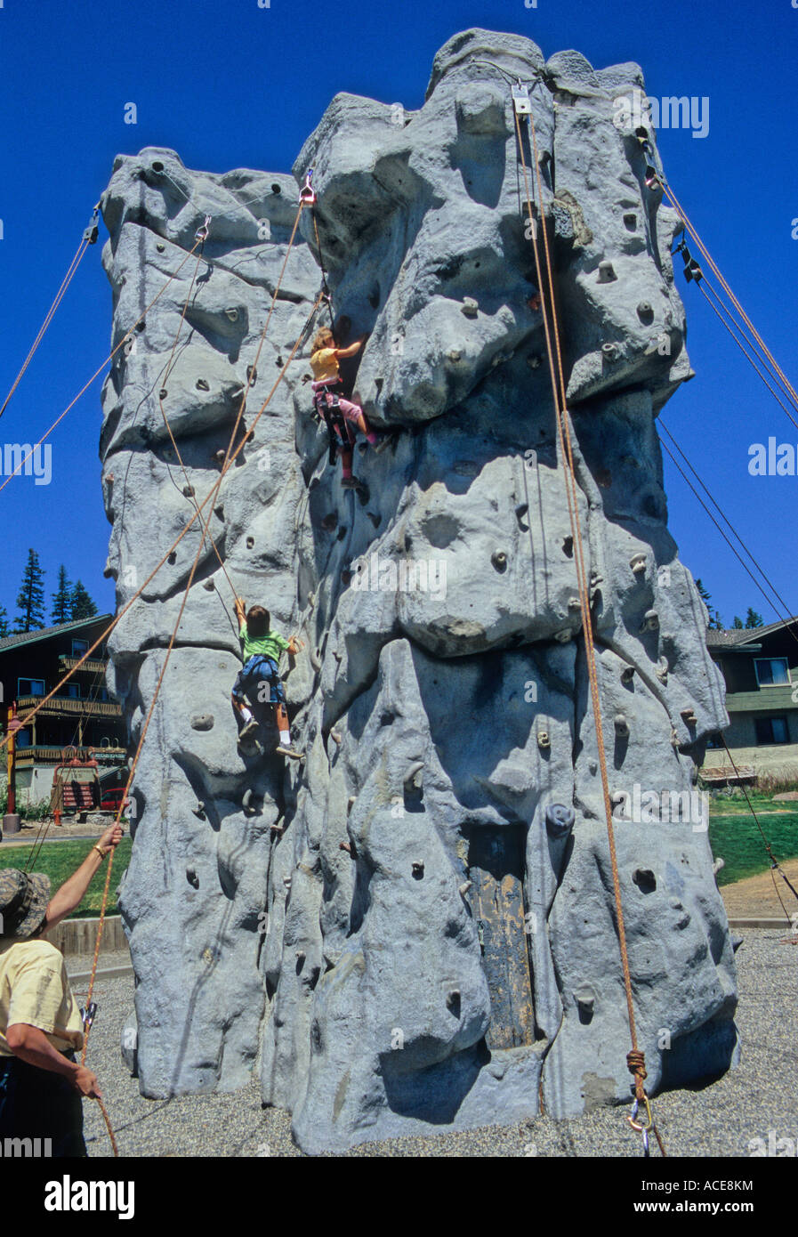 Children climbing lesson hi-res stock photography and images - Alamy