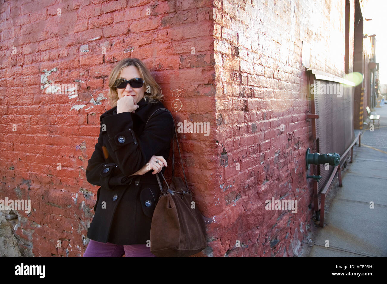 Brick Wall Street Corner