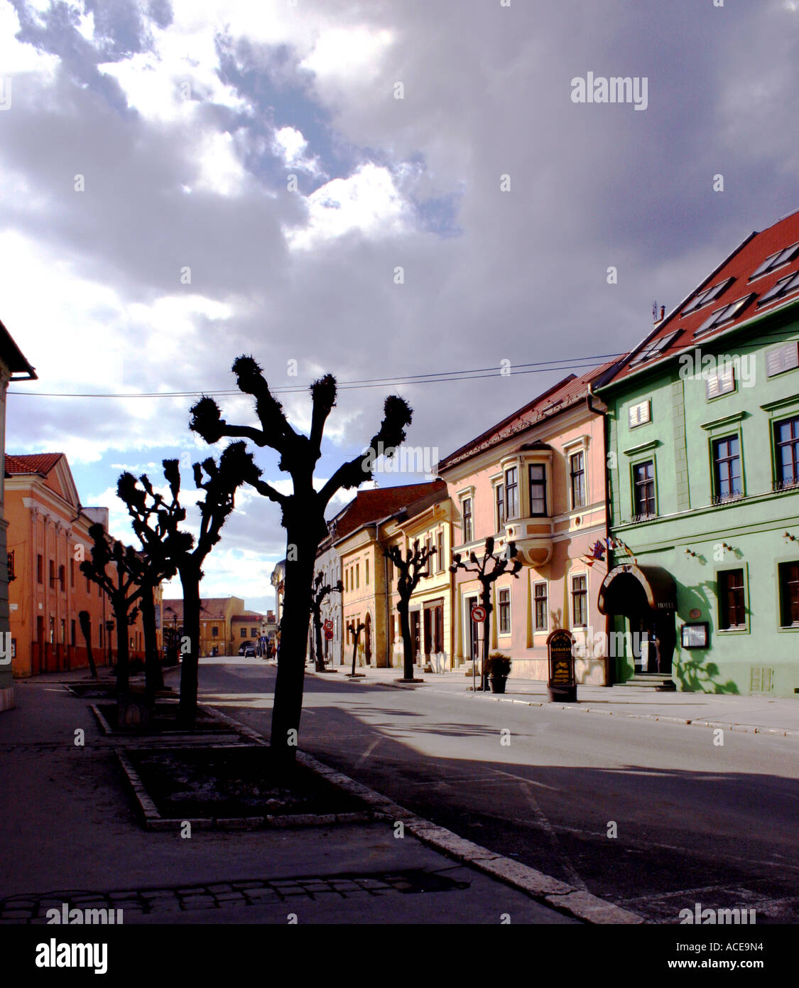 A photograph of Kosicka Street in Levoca, Slovakia Stock Photo - Alamy