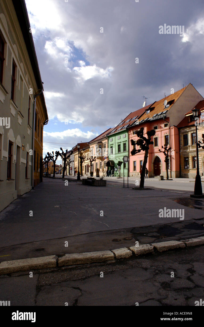 A photograph of Kosicka Street in Levoca, Slovakia Stock Photo - Alamy