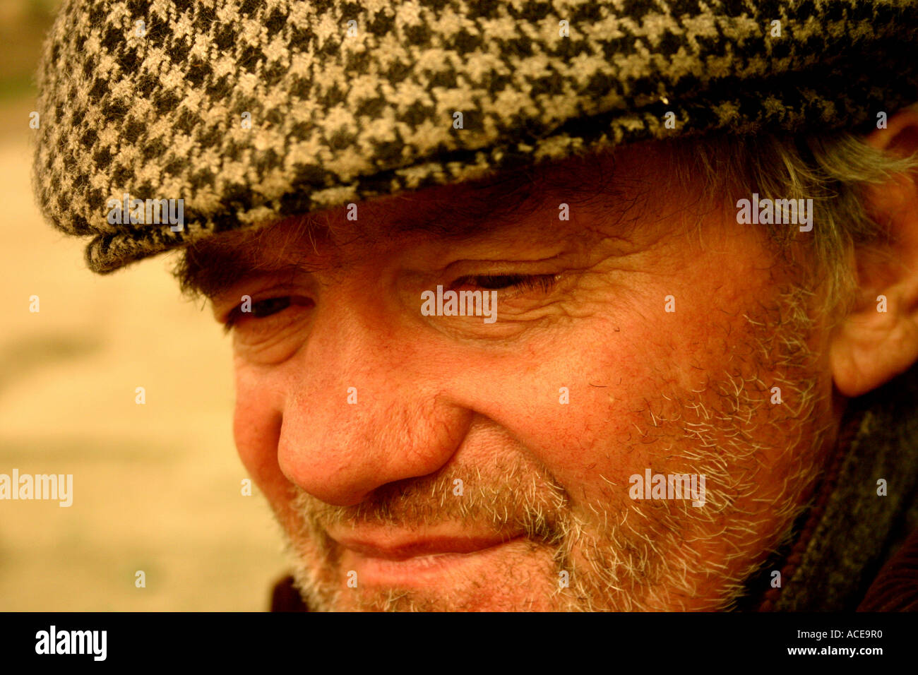 A close-up portrait of an alcoholic Stock Photo - Alamy