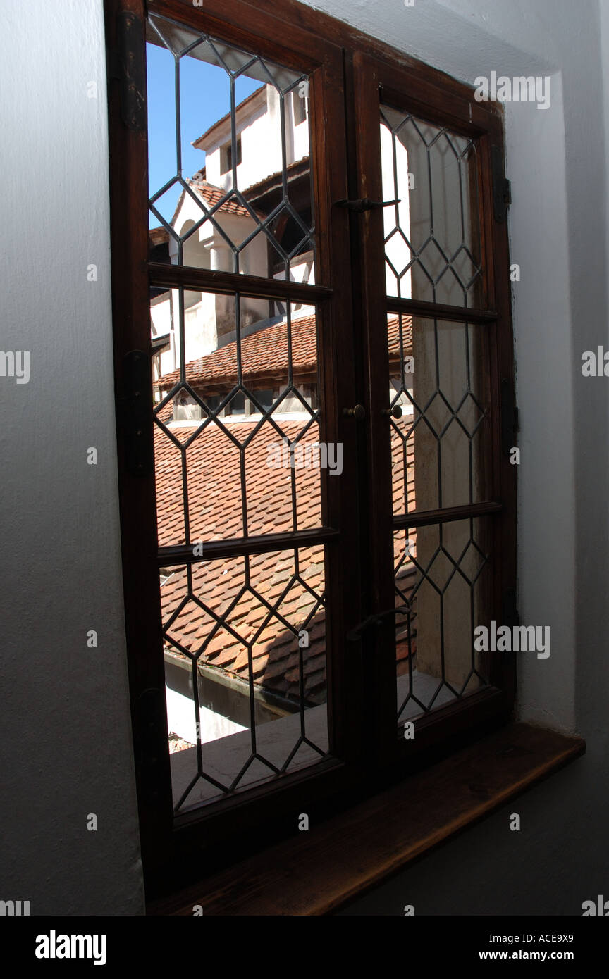 Window overlooking the courtyard in Bran Castle, Romania - inspiration ...