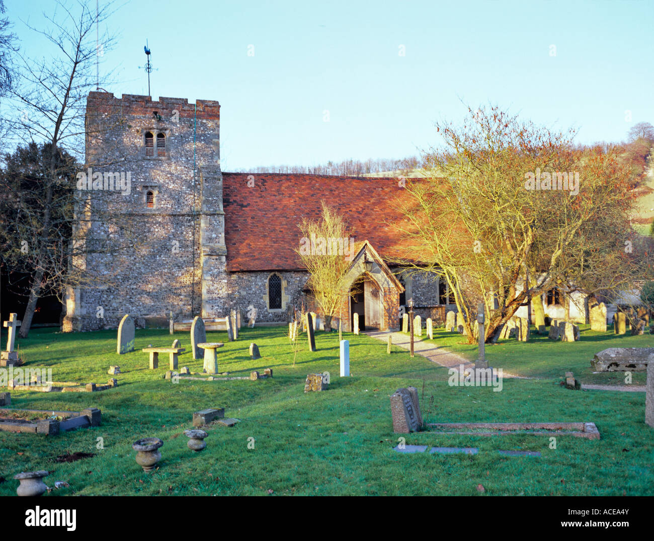 Turville church, Buckinghamshire Stock Photo - Alamy