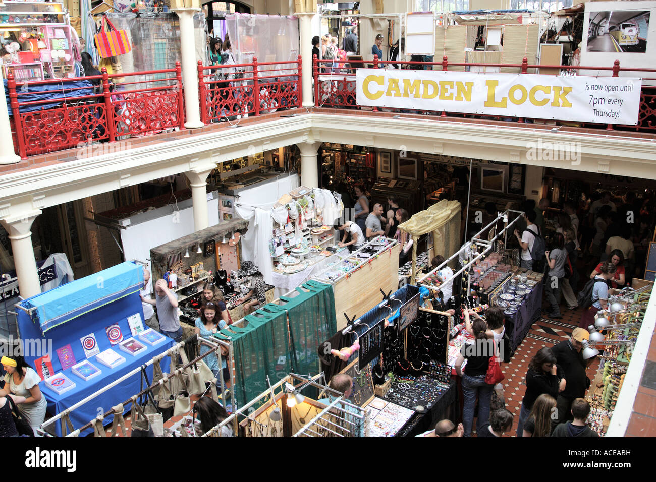 inside camden lock market london england uk Stock Photo - Alamy