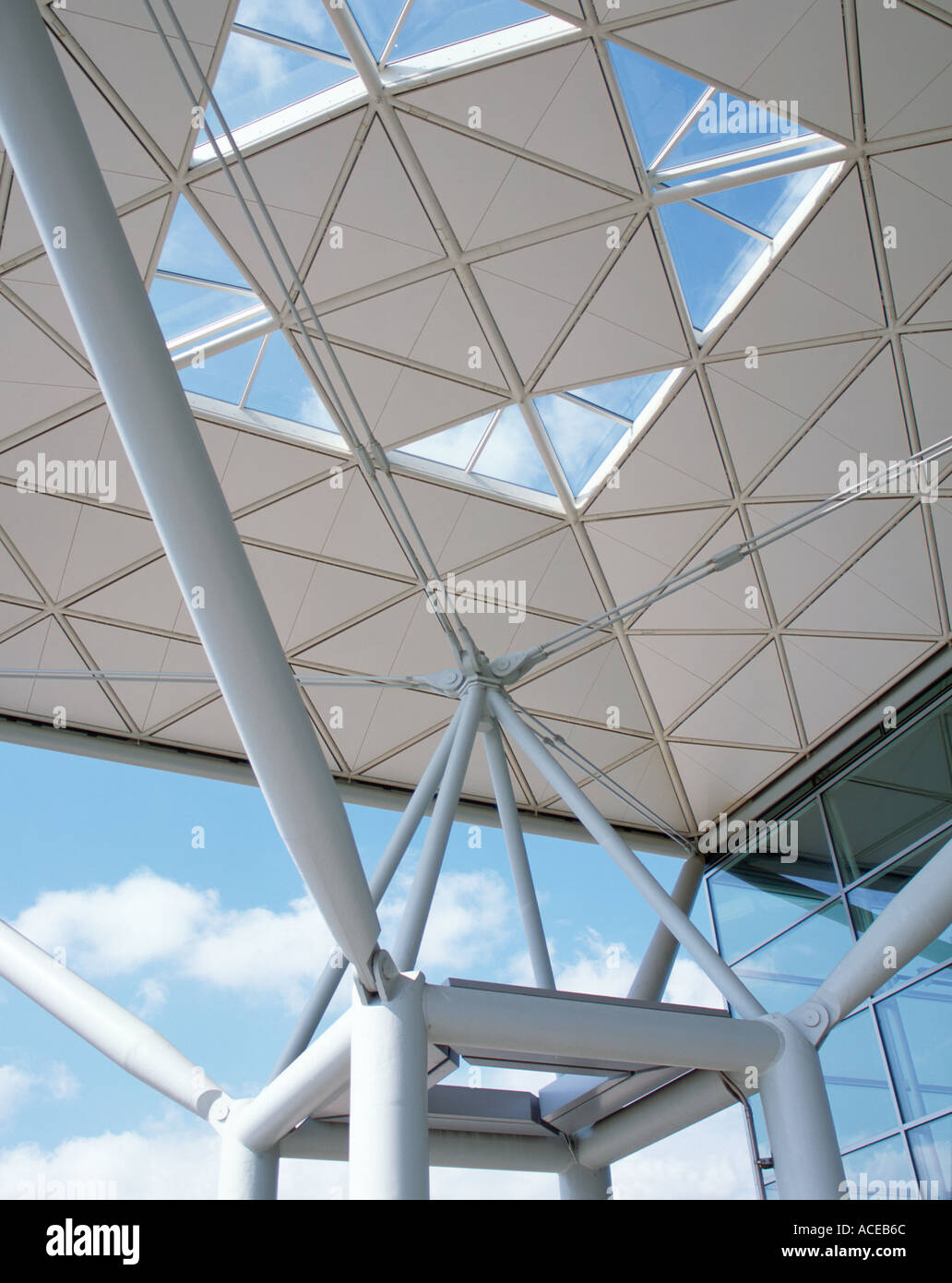 Detail of Canopy Roof at Stanstead Airport nr London UK Stock Photo - Alamy