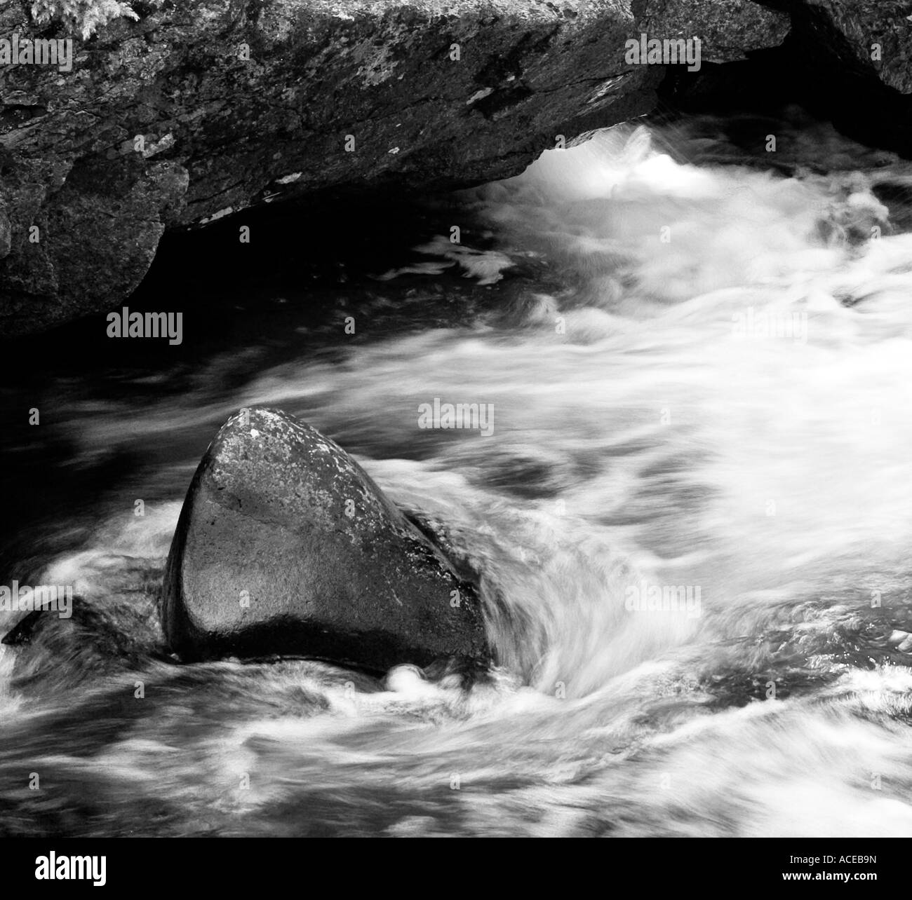 Copeland Falls detail, Rocky Mountain National Park Stock Photo - Alamy