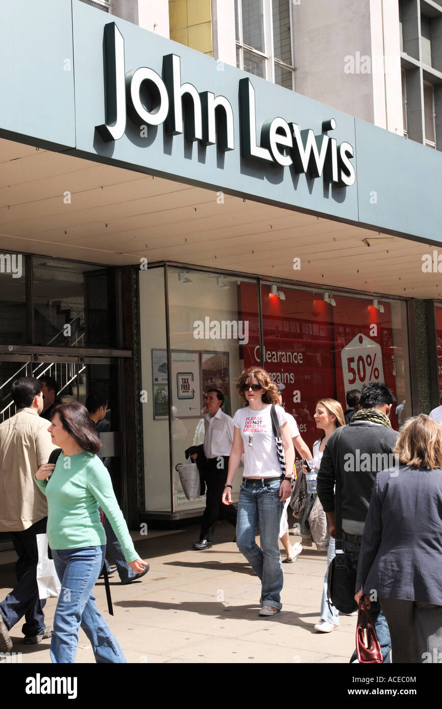 john lewis store on oxford street london uk Stock Photo - Alamy