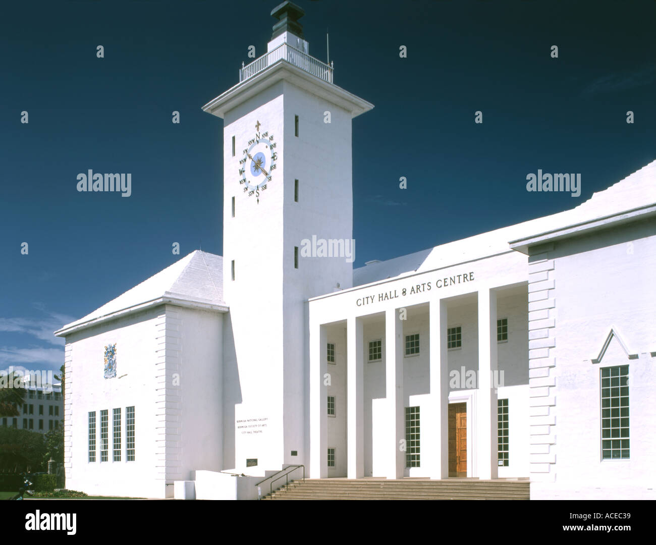 Bermuda Hamilton City Hall Stock Photo - Alamy
