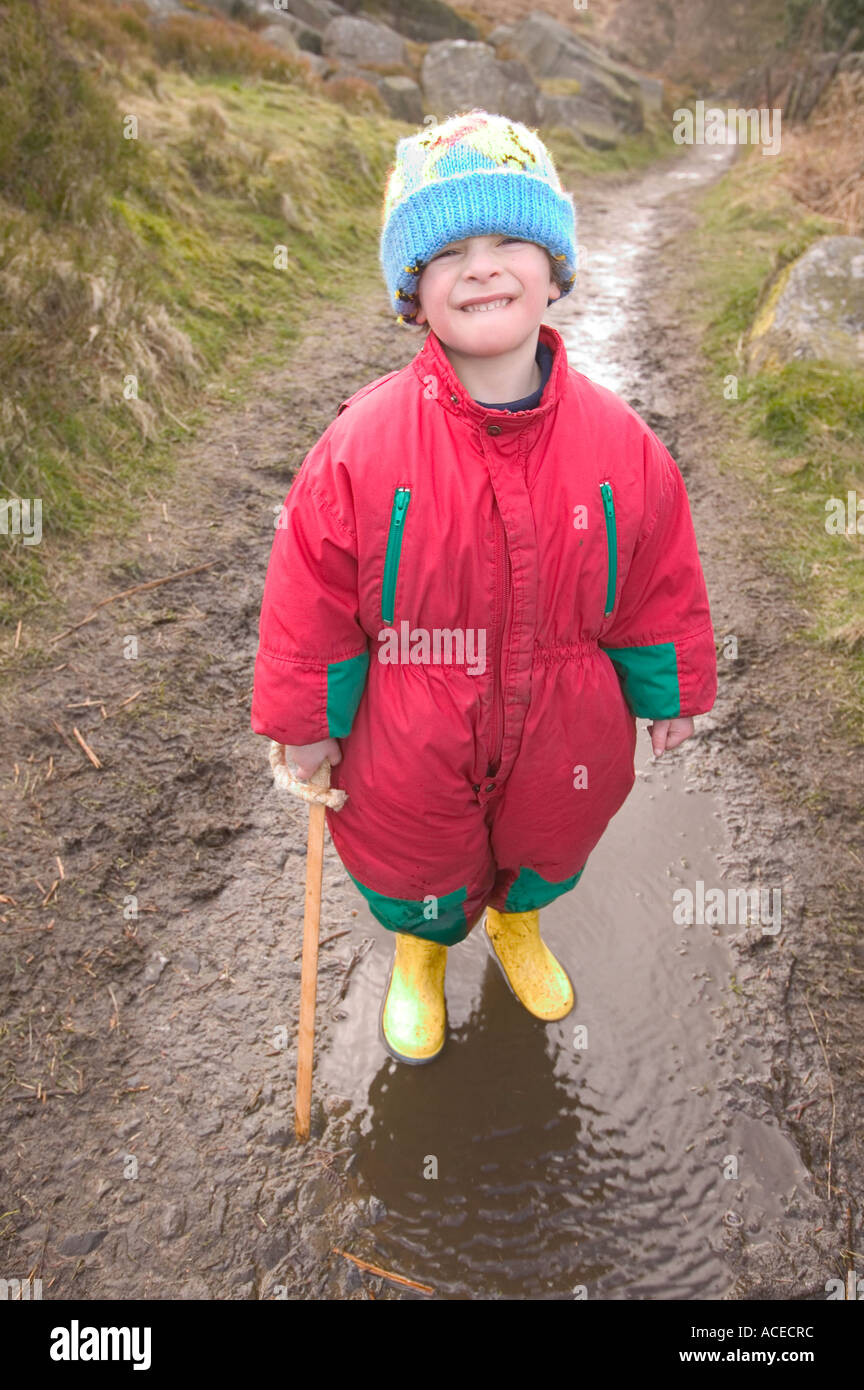 Child puddle jump hi-res stock photography and images - Alamy