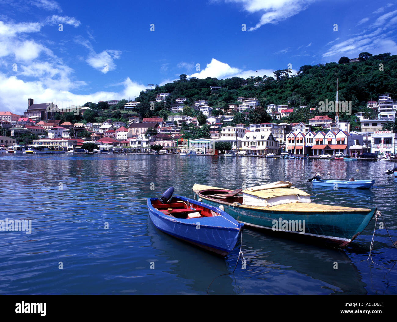 George Town Harbour in Grenada Stock Photo - Alamy
