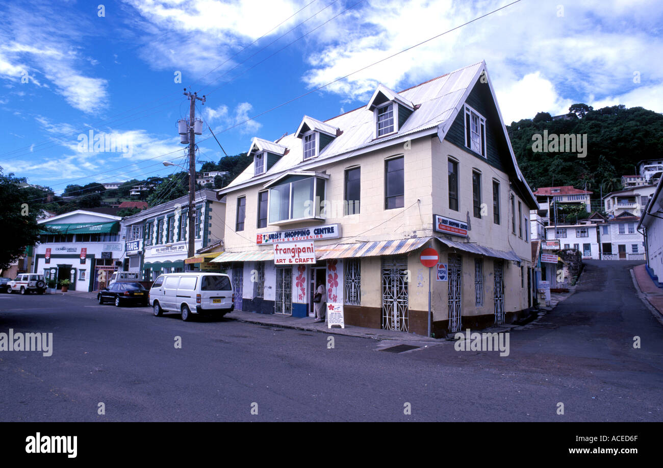 Street in George Town Grenada Stock Photo - Alamy