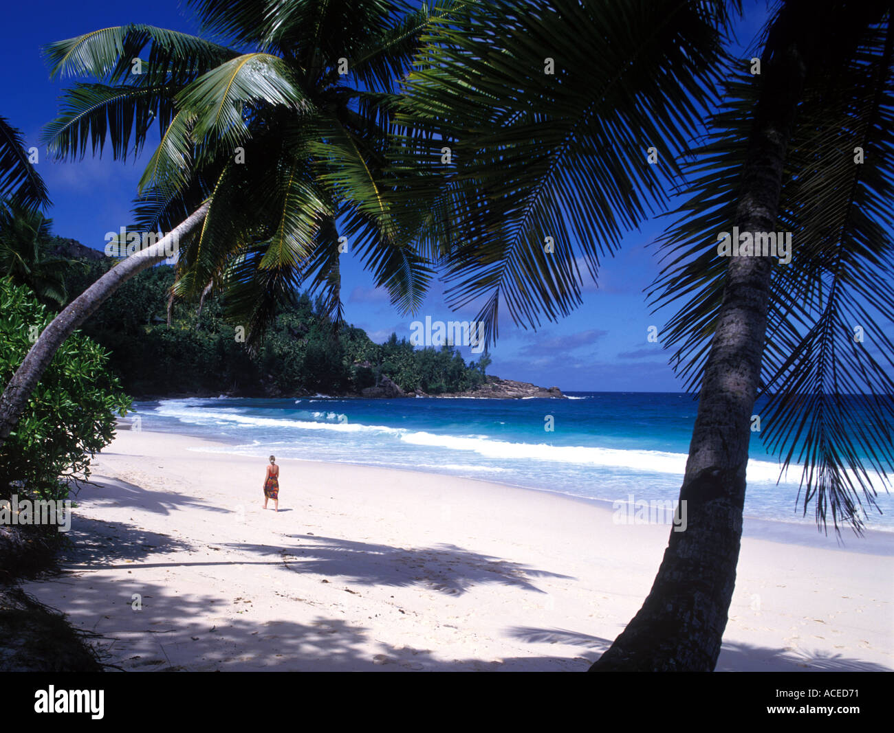 Anse Intendance tropical island beach Mahe Island The Seychelles Stock ...