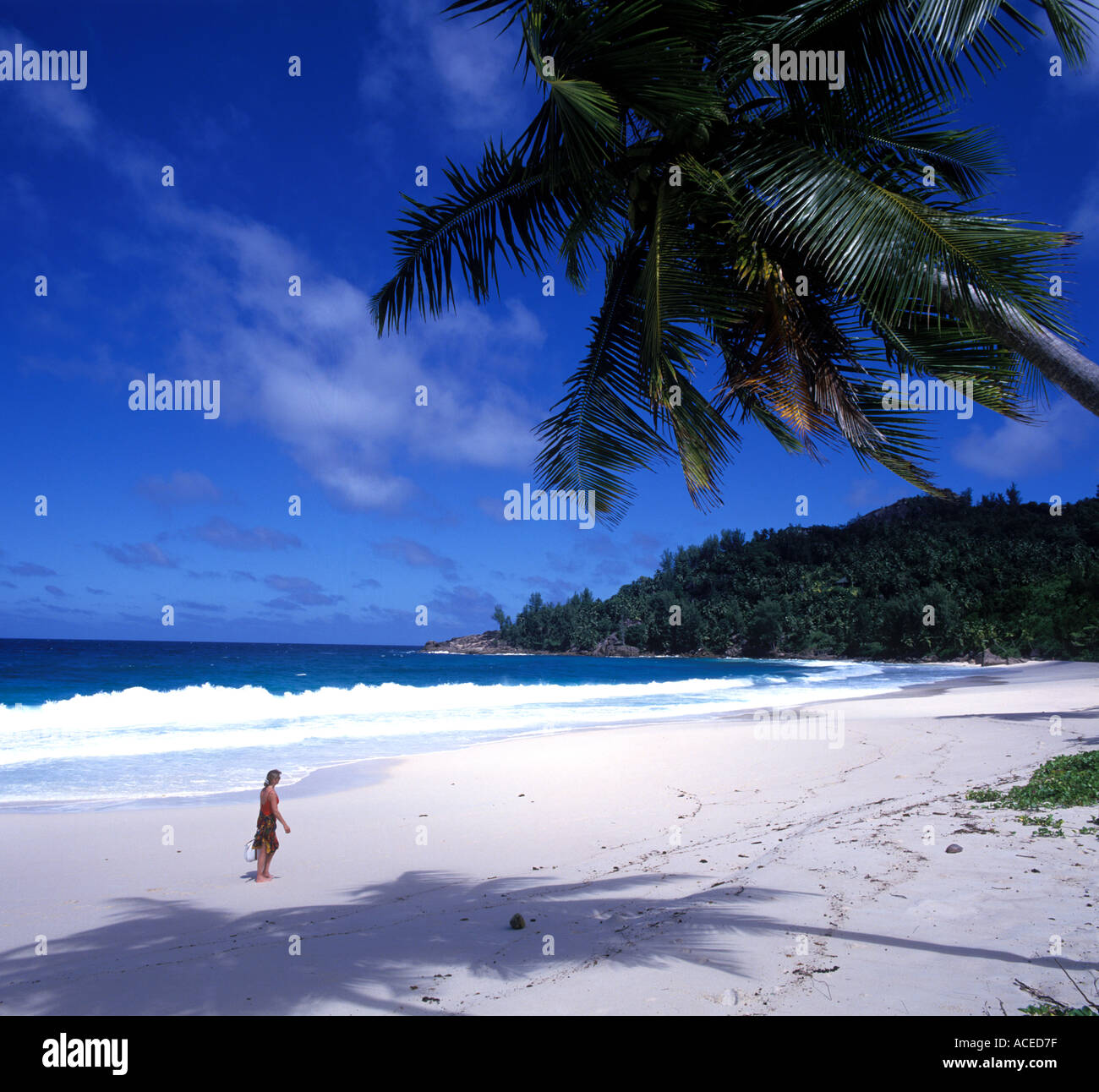 Anse Intendance tropical island beach Mahe Island The Seychelles Stock ...