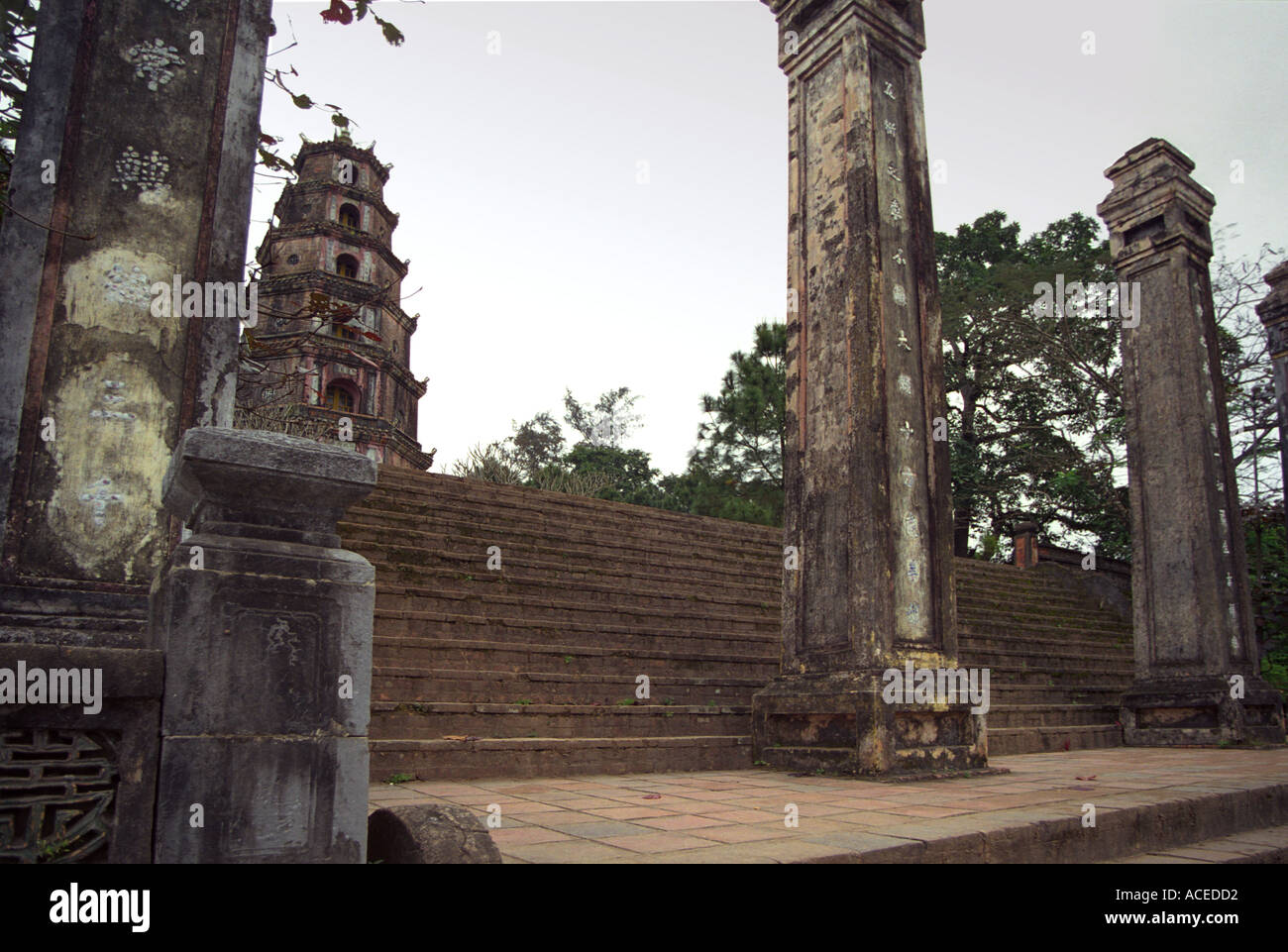 Vietnam Hue Tien Mu Pagoda Stock Photo - Alamy
