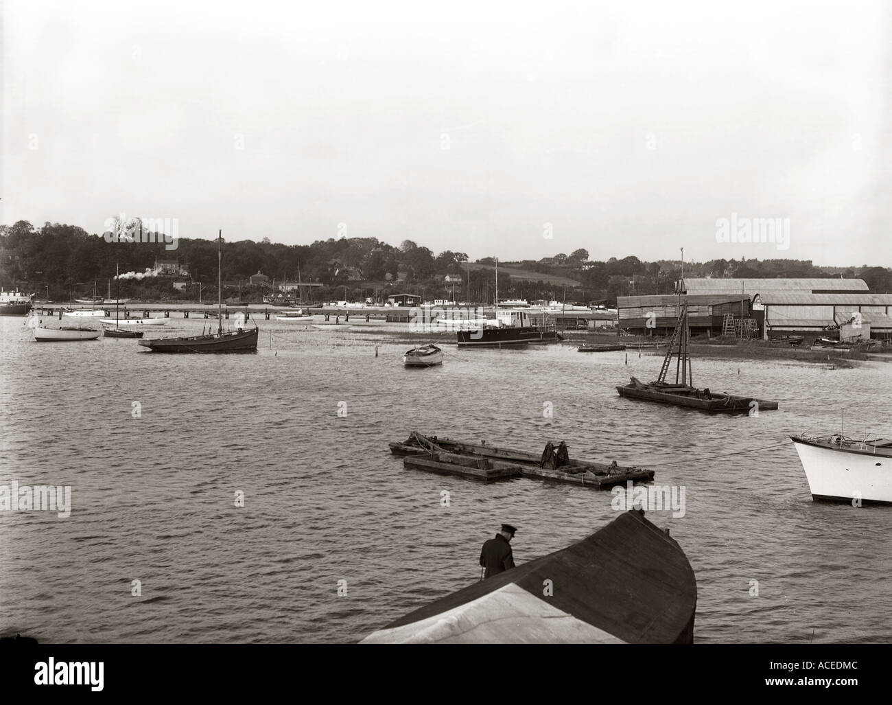 the hamble open water Stock Photo - Alamy