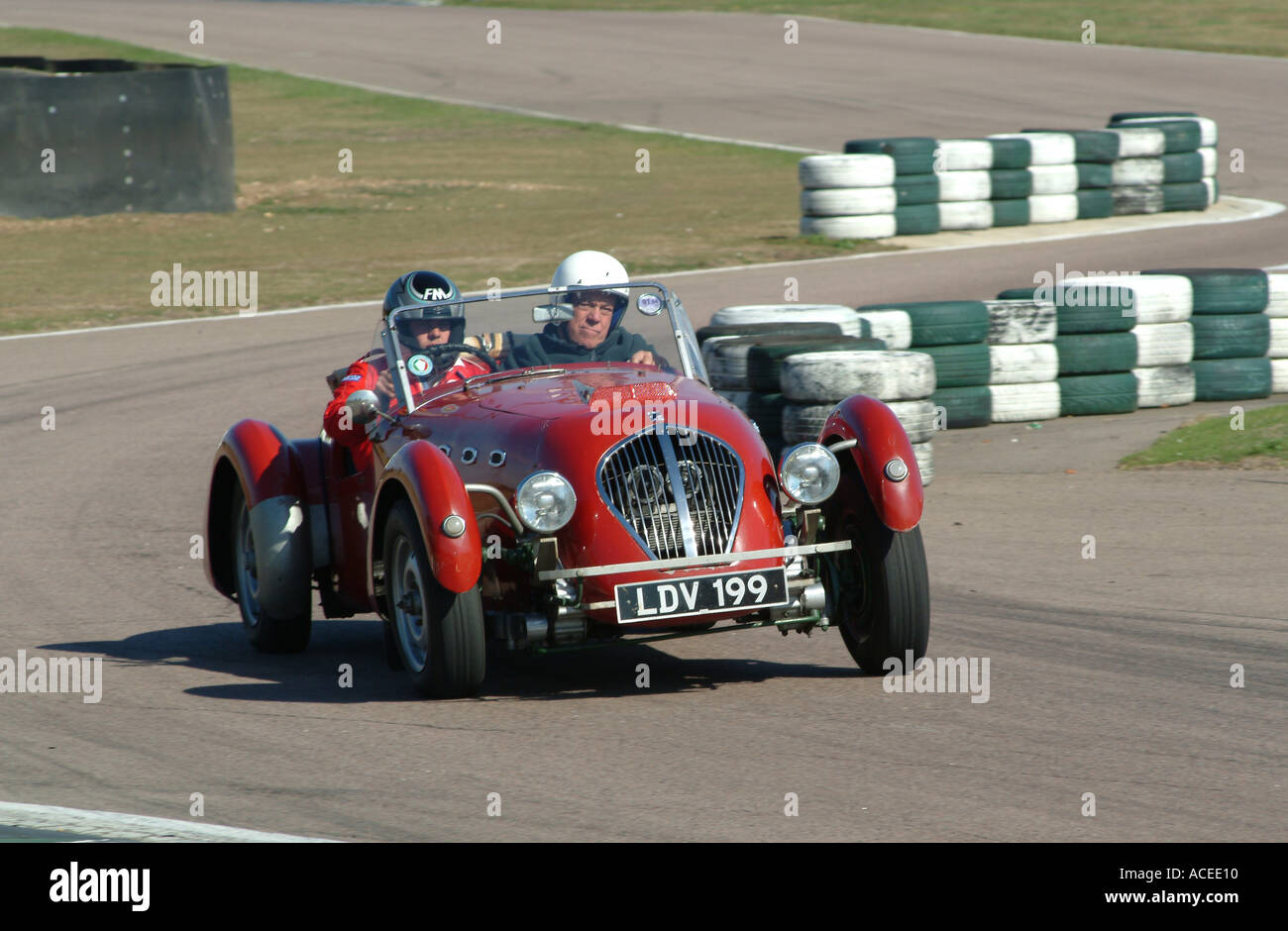 Healey Sports Car on Track Day at Goodwood Motor Racing Circuit West ...