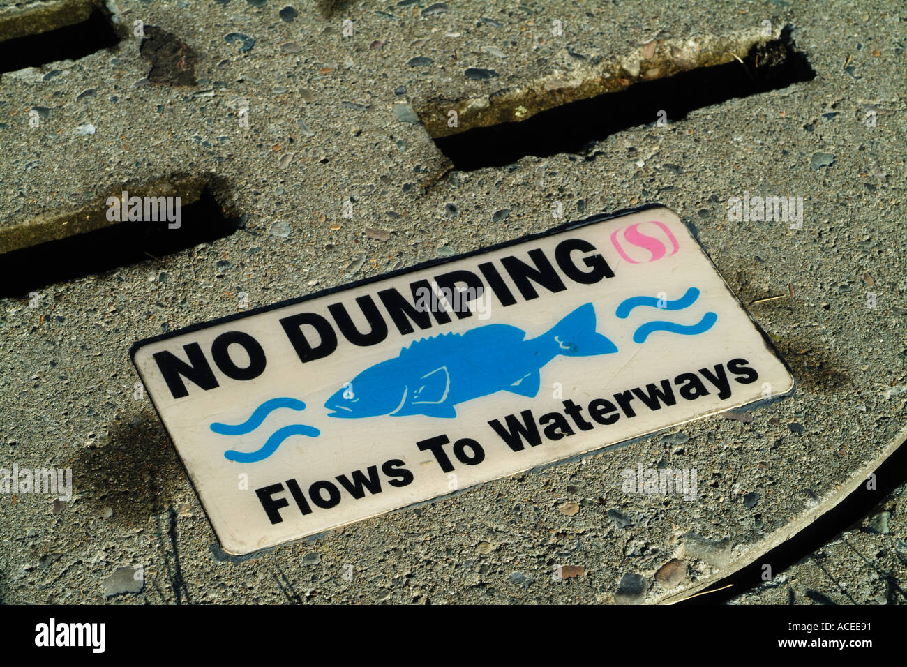 Storm drain sign hi-res stock photography and images - Alamy
